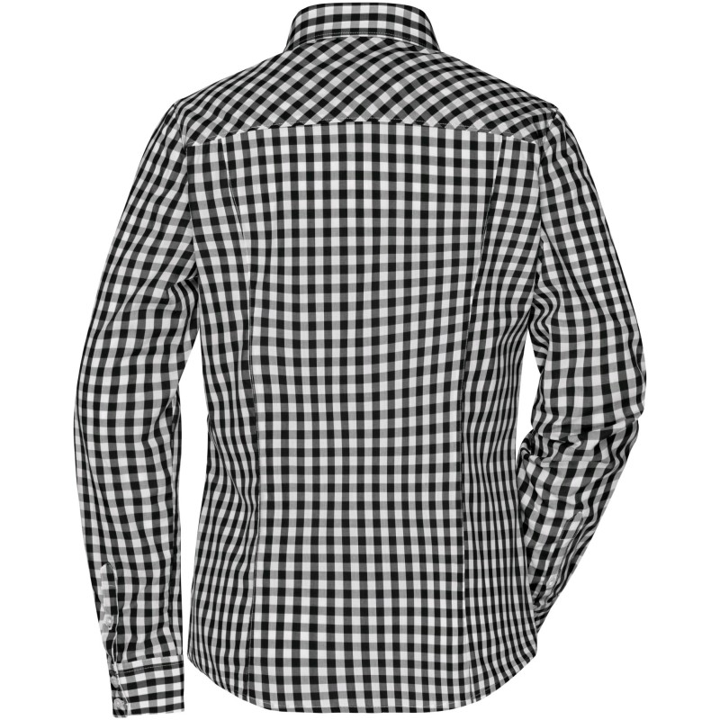 LADIES' BLOUSE CHECKED DAIBER JN616 | S2 DISTRIBUTION Color Black/White ...